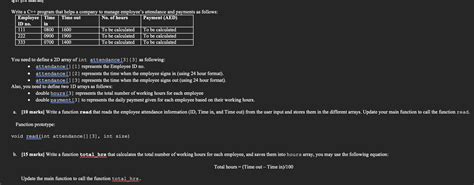 Solved Writea Ct Nrogram That Helnsa Comnany To Manage