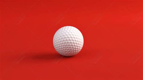 완벽한 배경으로 3d 흰색 골프공 일러스트레이션이 포함된 멋진 빨간색 배경 빨간색 배경 완벽한 배경 색깔의 공 배경 이미지 Hd 빨간색 완벽한 색깔의 공 배경