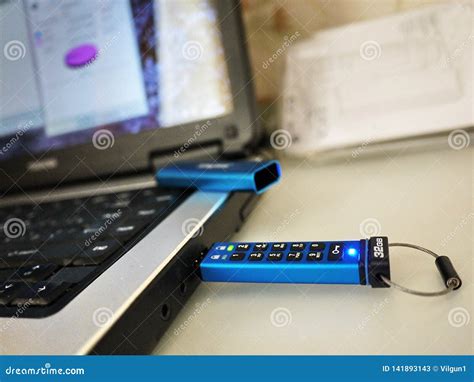 USB Flash Drive To Store Your Data And Multimedia Files Editorial Stock Photo Image Of
