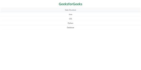 Bootstrap List Group Via JavaScript GeeksforGeeks Bootstrap List Group Via JavaScript GeeksforGeeks