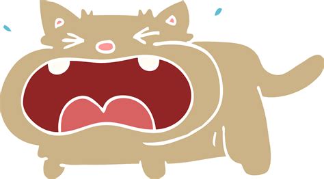 Cartoon Doodle Crying Cat 12146374 Vector Art At Vecteezy