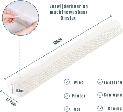 Gtb® Bedrand Bedhekje Bedrail Wit Bol
