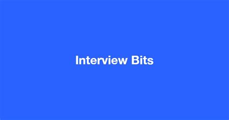 Binary Search Algorithm Interview Bits