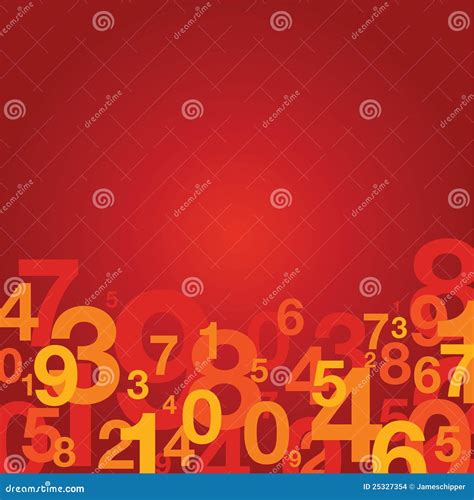 Numbers Background Vector Illustration 25327354