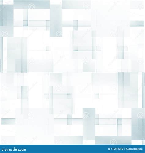 Abstract Geometric Pattern With Pale Rectangles Simple Raster Graphics Stock Illustration