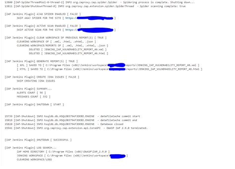 Owasp Zap Jenkins Job Not Providing All The Alert Results Stack Overflow