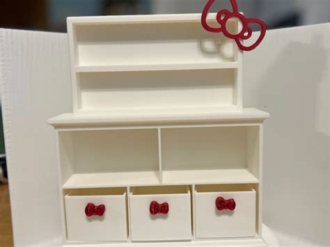 Hello Kitty Display Shelf Miniverse By Printsmcdee Makerworld Download Free 3d Models