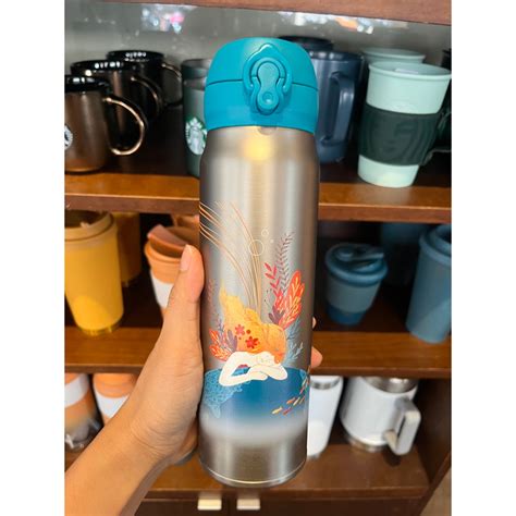 星巴克 Starbucks 海底世界隨身瓶 擁抱地球隨身瓶 輕量瓶 不銹鋼杯 膳魔師 海豹🦭 蝦皮購物