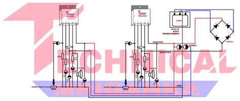 Diy 70 Watts Amplifier Using Tda2050 Ic