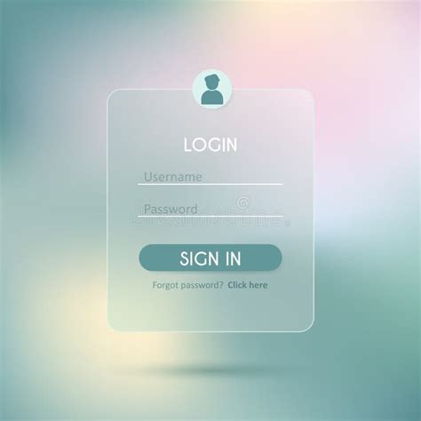 Glassmorphism Vector Concept Glass Effect Login Page Mobile App Login And Signup Ui Concept