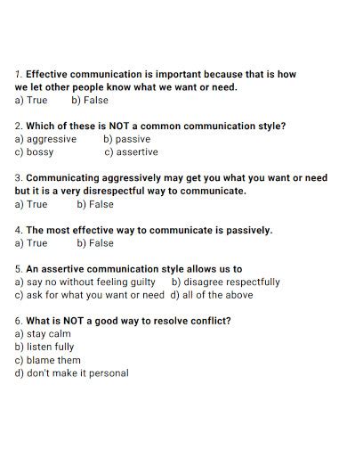 Assertive Communication 100 Examples How To Write Tips Download Pdf