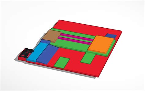 3d Design Robot Obstacle Coutse Tinkercad