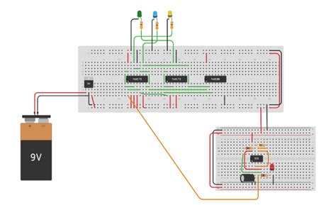 circuit design 3 bit up counter using jk flip flop tinkercad