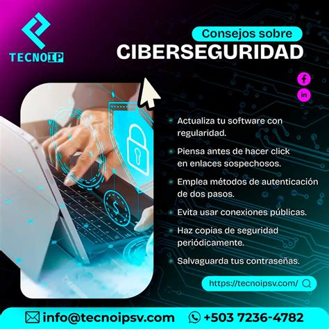 Aquí Tienes Algunos Consejos Para Tu Ciberseguridad💻 Tecnoip
