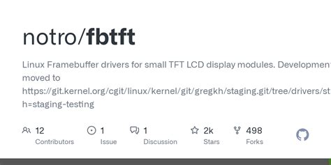 GitHub Notro Fbtft Linux Framebuffer Drivers For Small TFT LCD