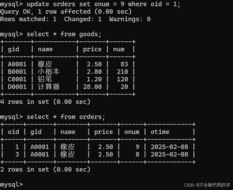 Mysql第五次 Csdn博客