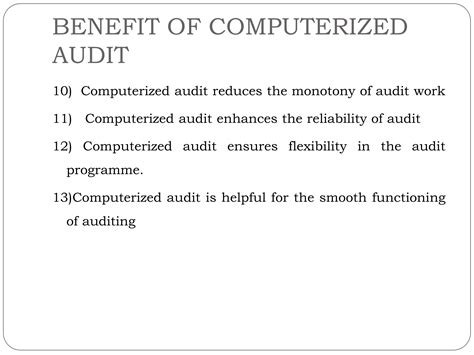 Auditing In Edp Environment Computerized Audit Pdf Computer Software And Applications