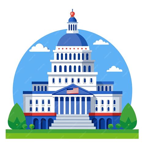 Us Congress Building Clipart Vector Art And Illustration Premium Ai