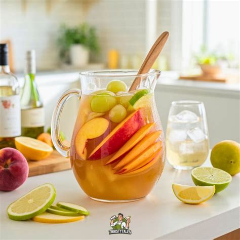 Sangria Blanca Cocktail Recipe Thirsty Tales