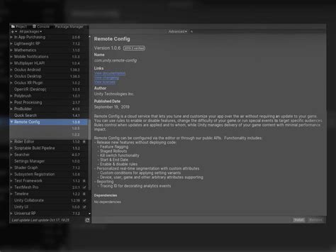 Unity远程部署 远程配置资源包 Remote Config Unity中国官网