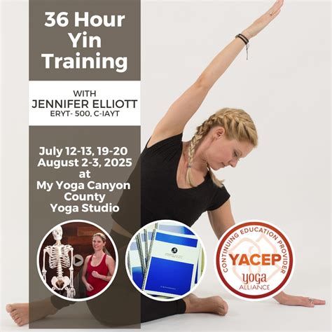 Yin Yoga Teacher Training With Jennifer Elliott 36hr My Yoga Canyon