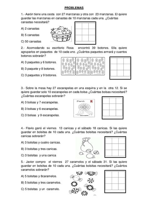 Problemas Matemáticos Para Hallar Decenas