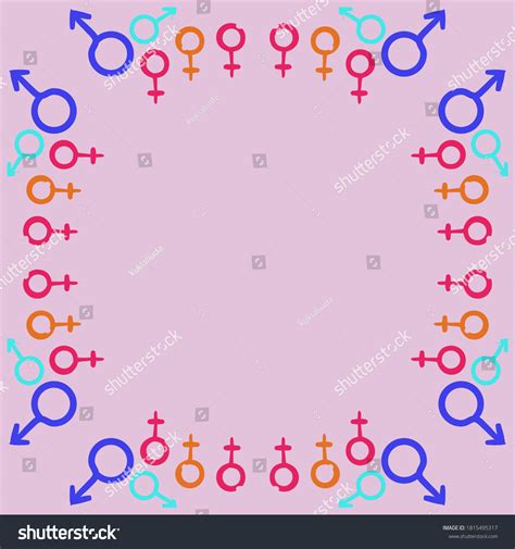 Doodle Gender Symbols Hand Drawn Stock Illustration Shutterstock