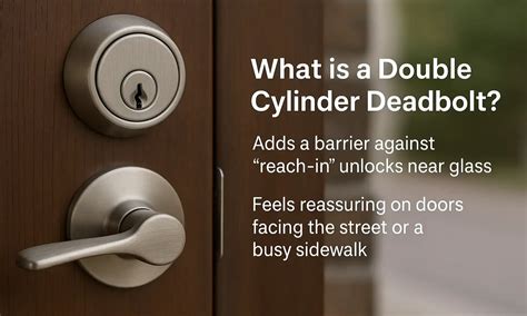 Single Vs Double Cylinder Deadbolt A Security Comparison Slk