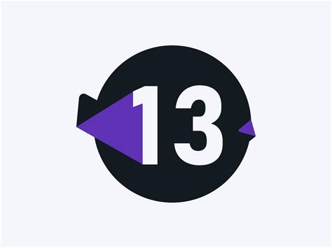 13 Number Logo Icon Design Vector Image Number Logo Icon Design Vector