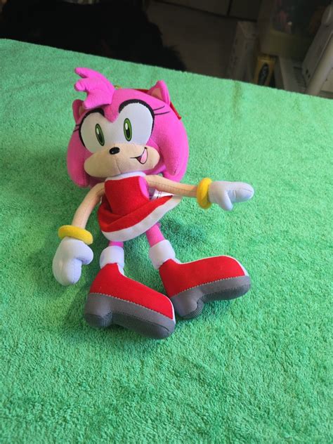 Sonic The Hedgehog Amy Rose In Red Dress Plush 9 Inch Officially
