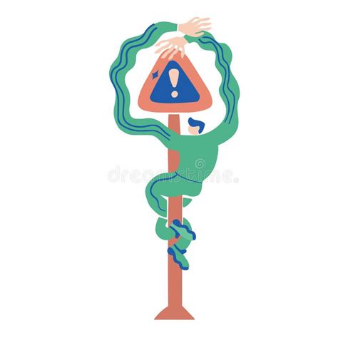 Student Warning Attention Sign Shaped Character Exclamation Stock