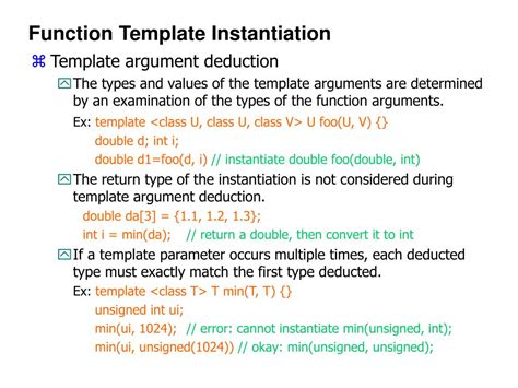 Ppt Introduction To C Programming Module 4 Function And Class Templates Powerpoint