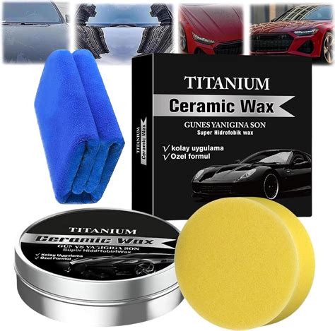 Titanium Ceramic Wax Cream Strong Protection Car Coating Polishing Wax Lasting