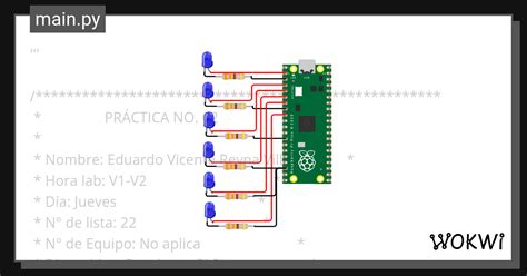 Práctica MicroPython Wokwi ESP STM Arduino Simulator