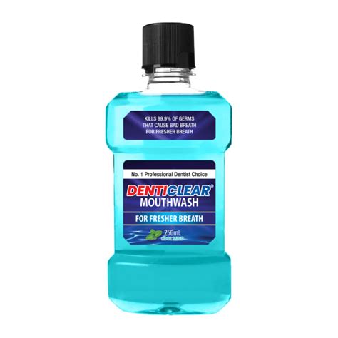 Buy Denticlear Mouthwash 250ml Cool Mint Doctoroncall
