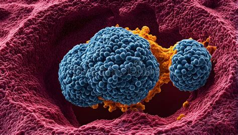 3d Render Of Metastasis Of Cancerous Tumor Stock Illustration