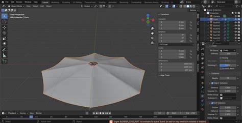 Cloth Sim Penetrates Collision Objects Particles And Physics Simulations Blender Artists