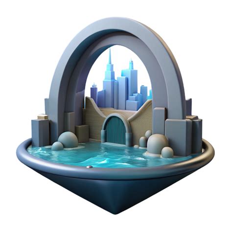 3d Cityscape Illustration Mini World 56263478 Png