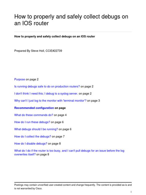 Safely Debug Ios Pdf Voice Over Ip Router Computing