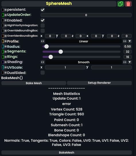 Component SphereMesh Resonite Wiki