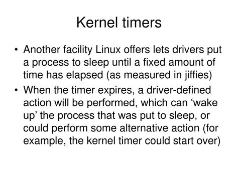Ppt Kernel Timing Issues Powerpoint Presentation Free Download Id