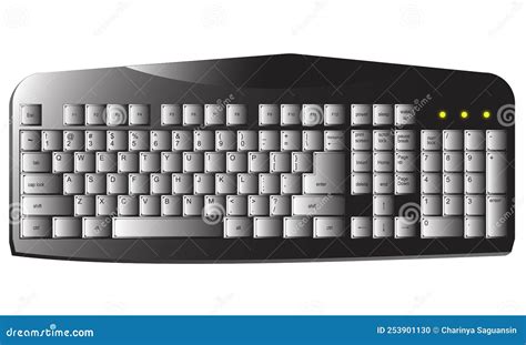 Keyboard Computer Stock Vector Illustration Of Modern 253901130