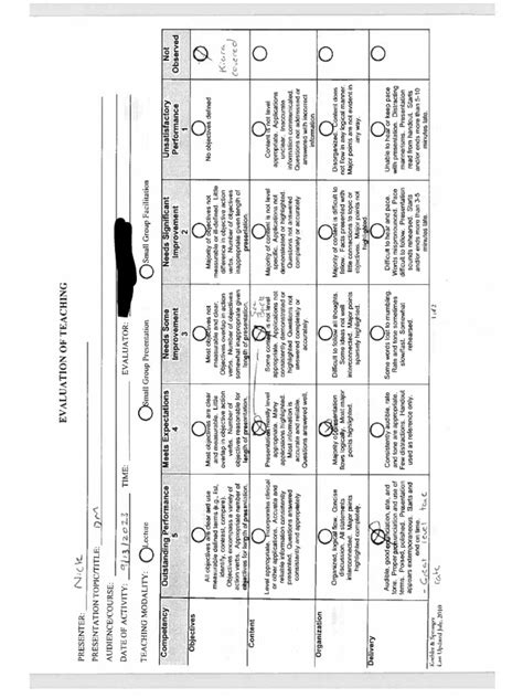 Dm Didactic Preceptor Feedback Pdf