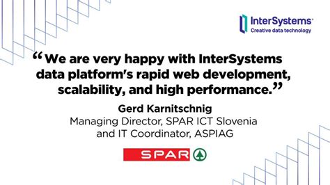 Spar Efficiency Scalability Satisfaction Intersystems