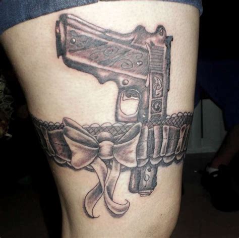Garter Tattoos On Thigh Designs Ideas And Meaning Tattoos For You