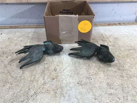 2 Brass Fish Currie Auction Service