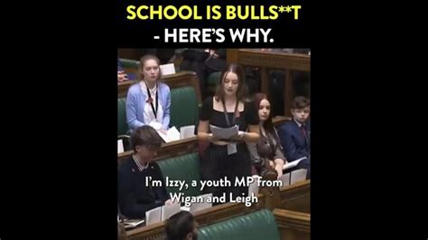 Izzy Garbutt Myp Speaking To British Youth Parliament Divon Academy