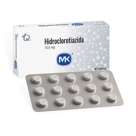 Hidroclorotiazida Mk 12 5 Mg Caja X 30 Tabletas Tecnoquímicas