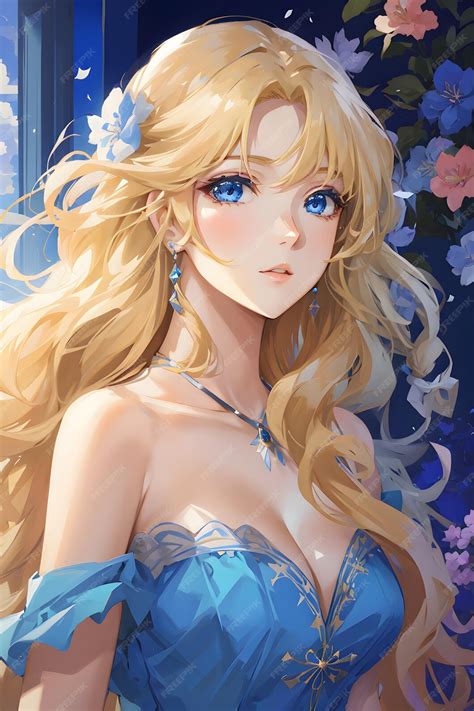 Joven Hermosa Princesa Anime Princesa Anime Girl Linda Princesa Anime