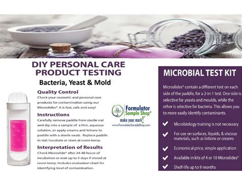 Microbial Test Kit 10 Pack Formulator Sample Shop